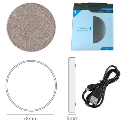 Personalised Fabro Wireless Charger | Branded Fabric Wireless Charger