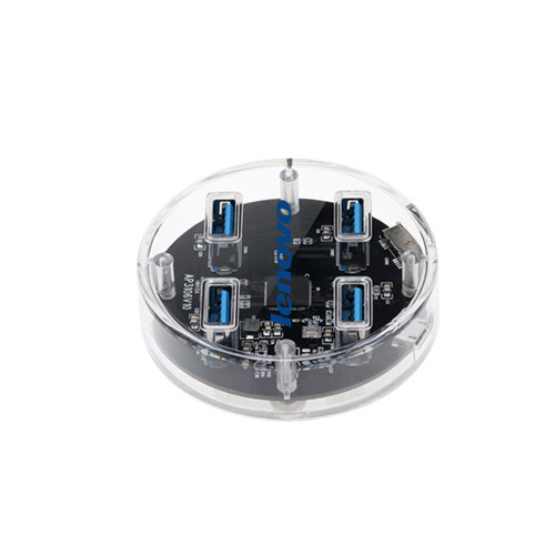 Transparent 4 Port Usb Hub For Promotions | Personalised 4 port Hub