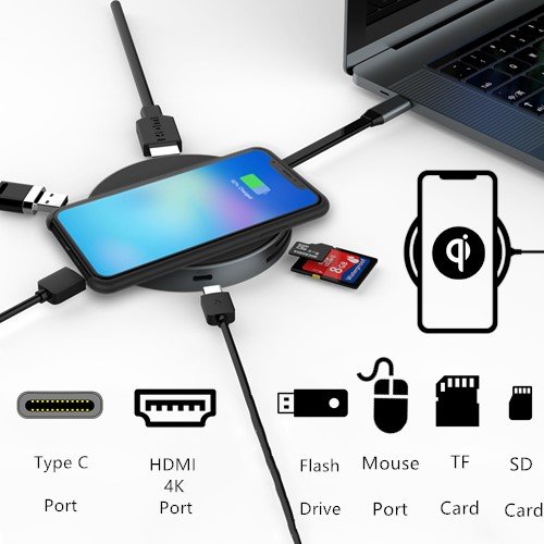 Type C output Wireless Charging Pad | 10W Wireless Charger