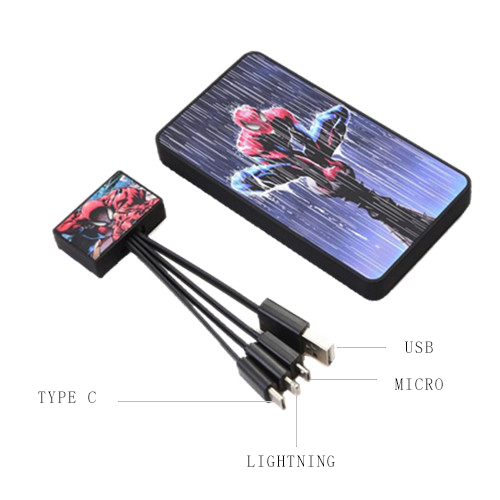 Promo Power Bank Gift Set | 3 in 1 Charging Cable With Mobile Charger